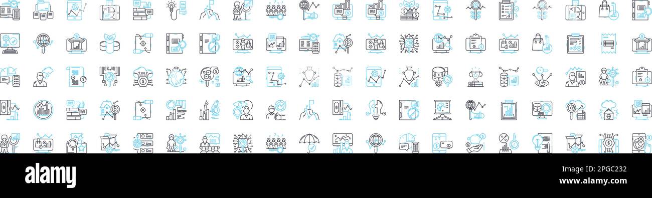 Business research vector line icons set. Business, Research, Analysis ...