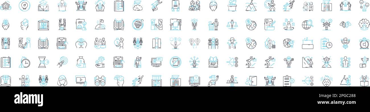 Brainstorming and productivity vector line icons set. Brainstorming ... Brainstorming and productivity vector line icons set. Brainstorming ...
