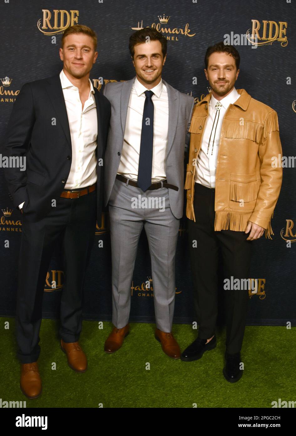 West Hollywood, California, USA 21st March 2023 (L-R) Actors Tyler ...