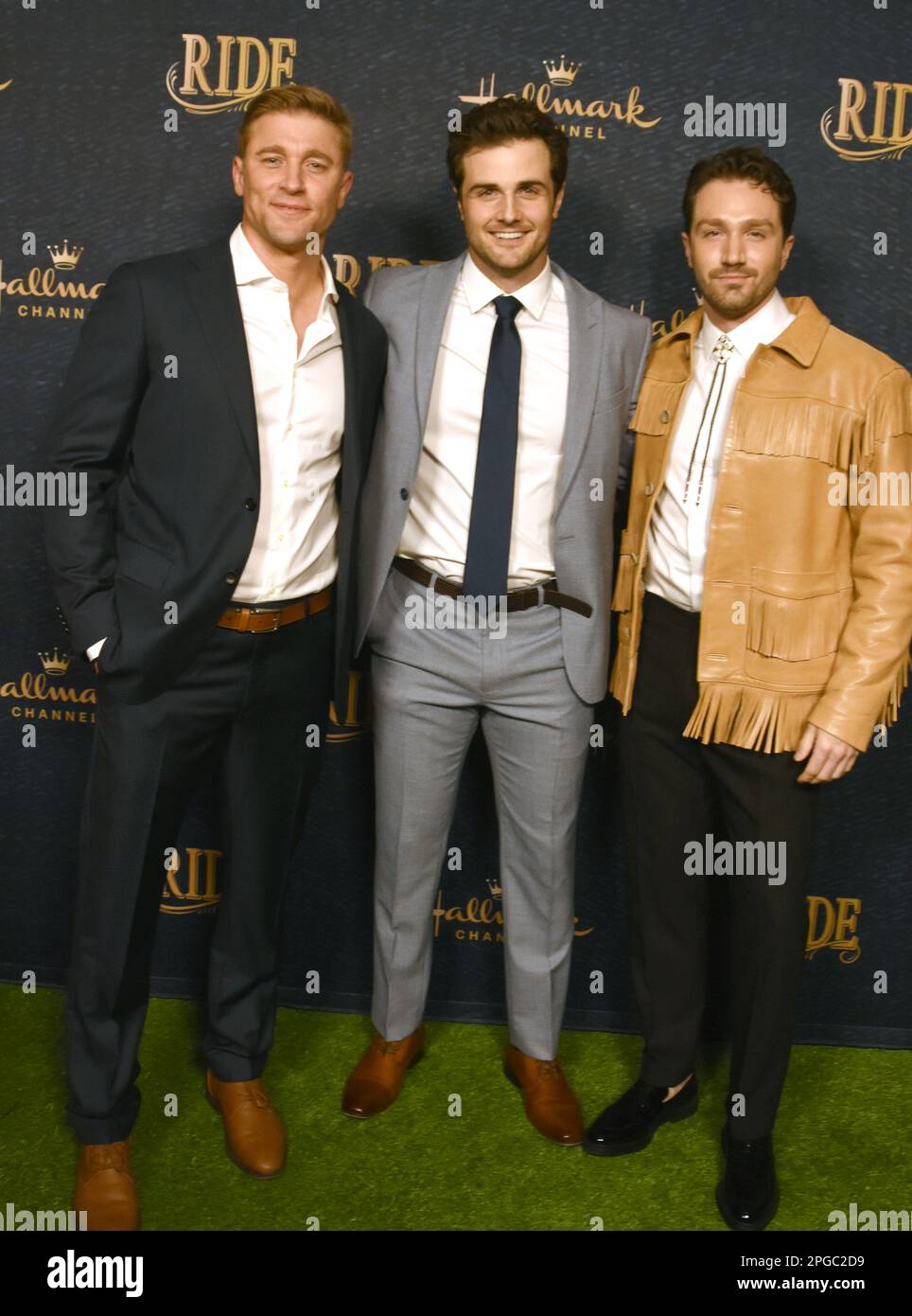 West Hollywood, California, USA 21st March 2023 (L-R) Actors Tyler ...