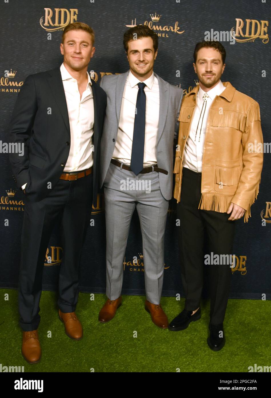 West Hollywood, California, USA 21st March 2023 (L-R) Actors Tyler ...