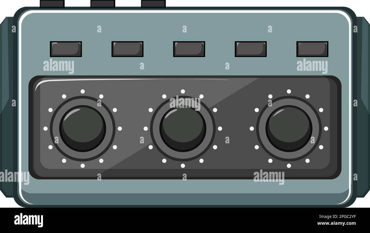 technology headphone amp cartoon vector illustration Stock Vector Image ...