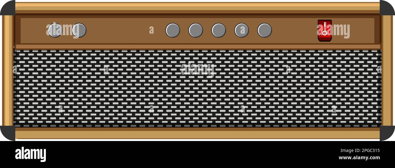 Cartoon Guitar Amplifier