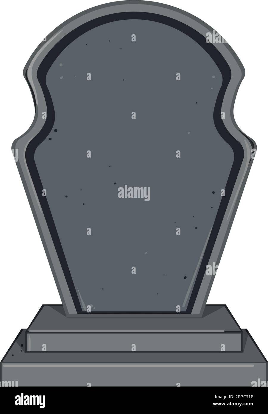 tombstone headstone cartoon vector illustration Stock Vector Image ...
