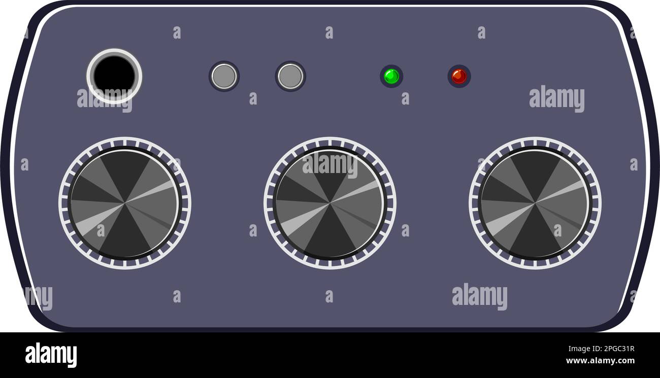 music headphone amp cartoon vector illustration Stock Vector Image ...