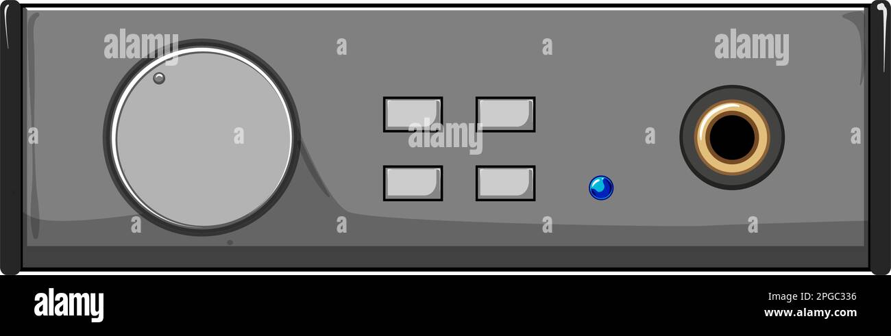 sound headphone amp cartoon vector illustration Stock Vector Image ...