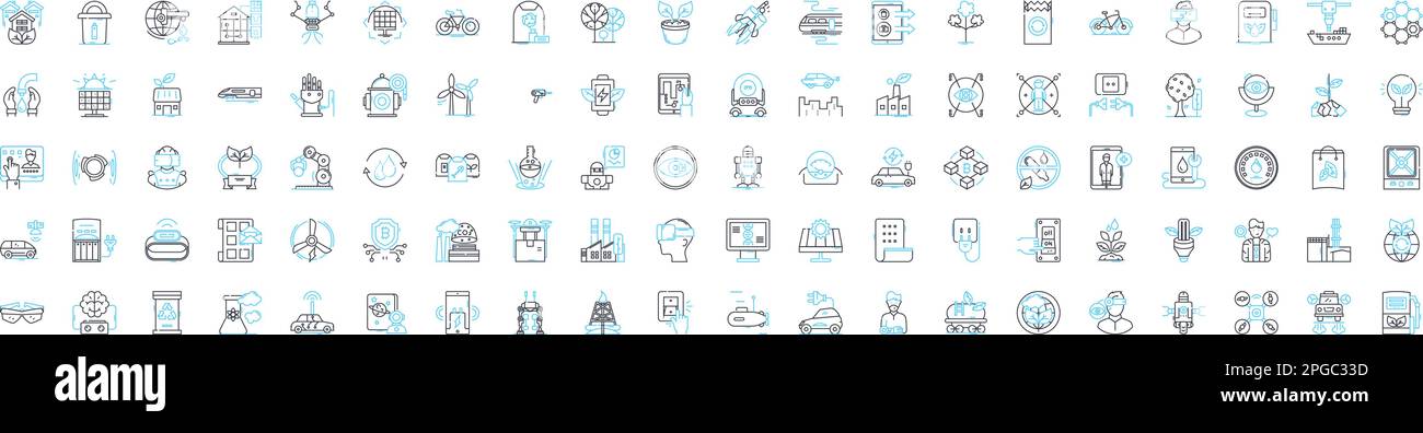 International markets vector line icons set. Global, Overseas, Markets ...