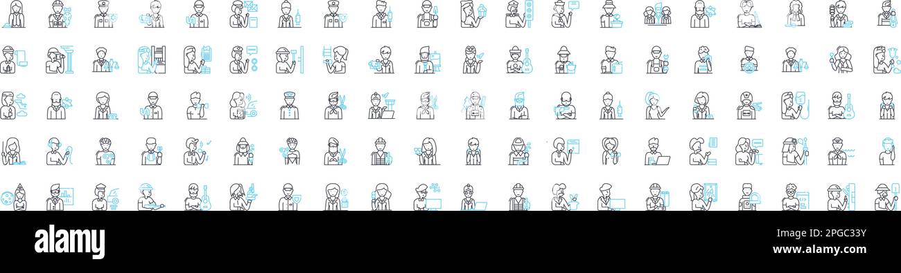 Customer Service And Support Vector Line Icons Set Customer Service