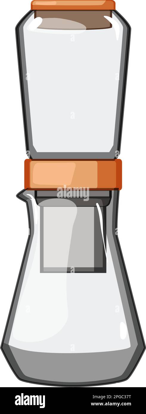 cold ice drip coffee cartoon vector illustration Stock Vector Image ...