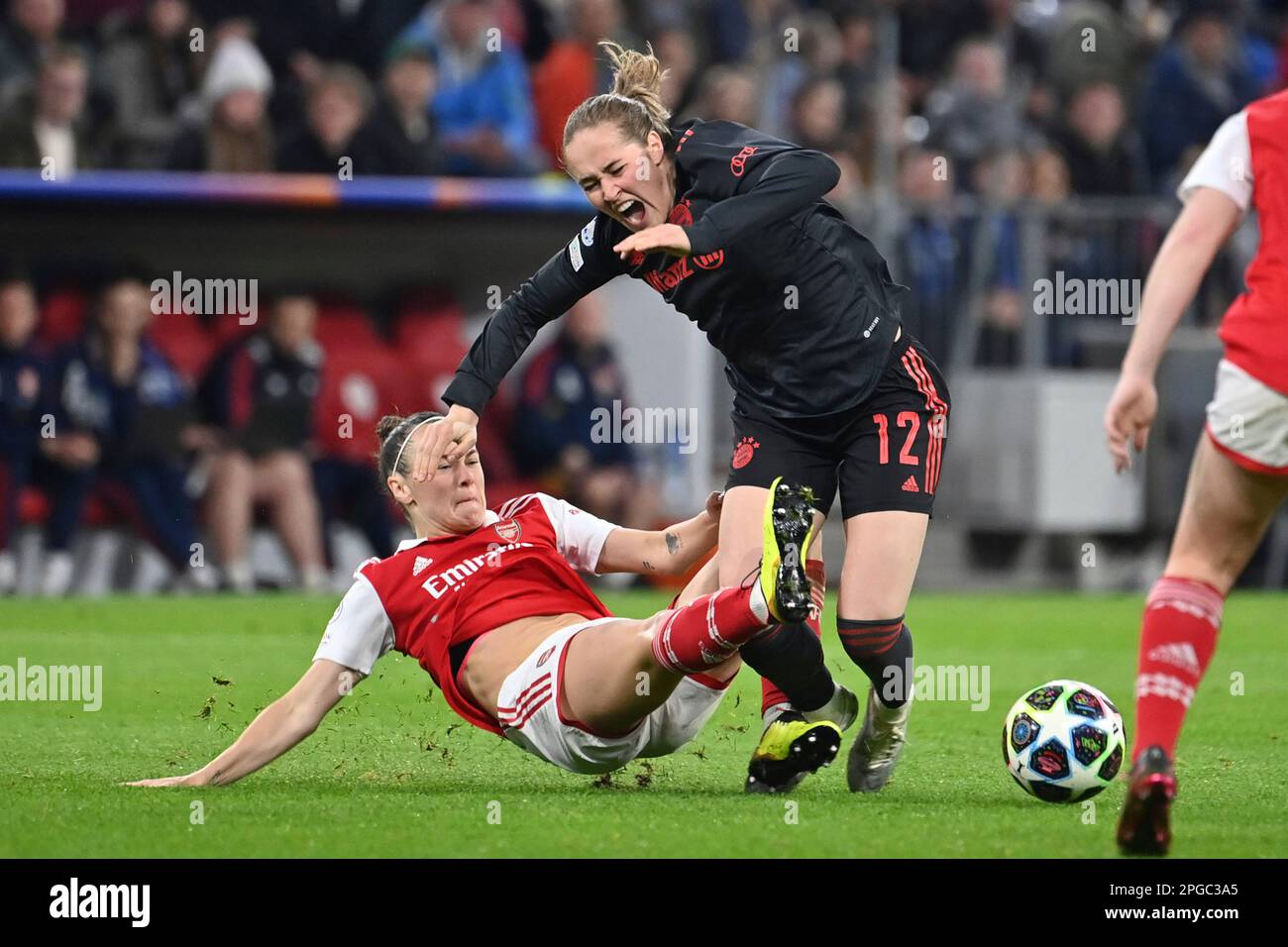Munich, Deutschland. 21st Mar, 2023. Caitlin FOORD (Arsenal), action ...