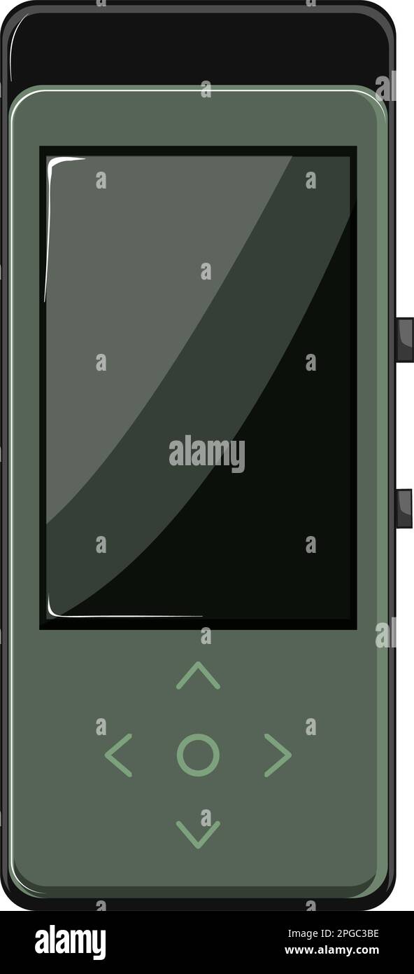 technology hifi mp3 player cartoon vector illustration Stock Vector ...