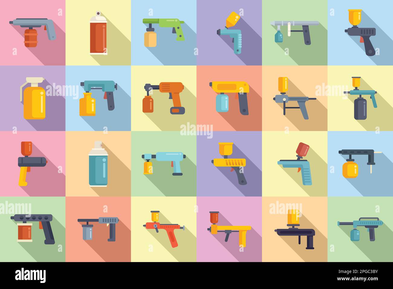 Powder coating gun Stock Vector Images - Alamy