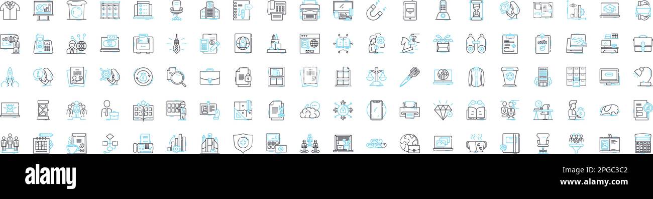 Tech startup vector line icons set. Tech, Startup, Technology ...