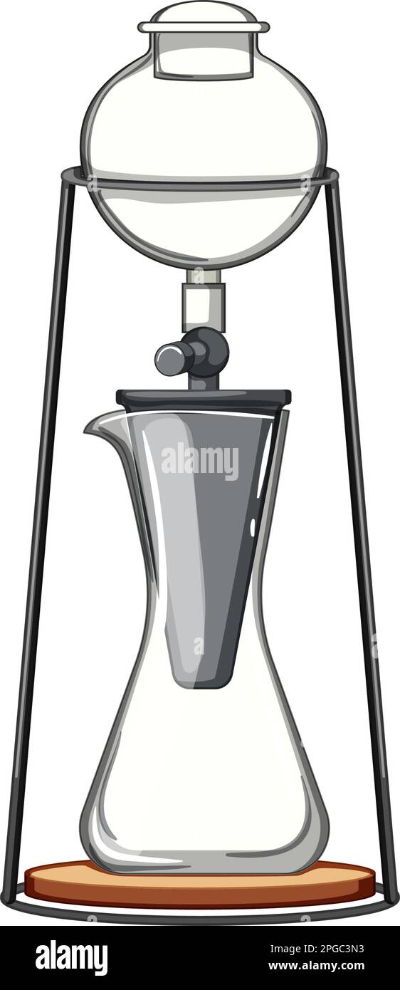 cfresh ice drip coffee cartoon vector illustration Stock Vector Image ...