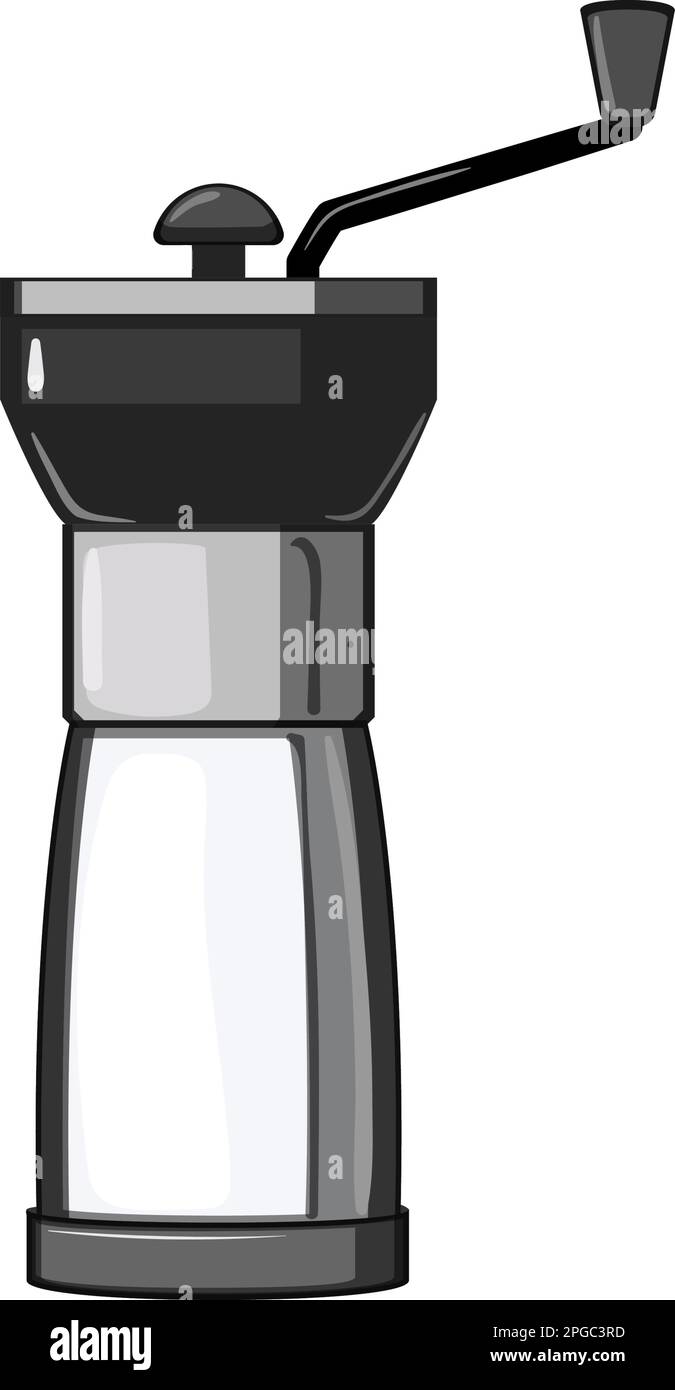 old mill coffee grinder manual cartoon vector illustration Stock Vector ...