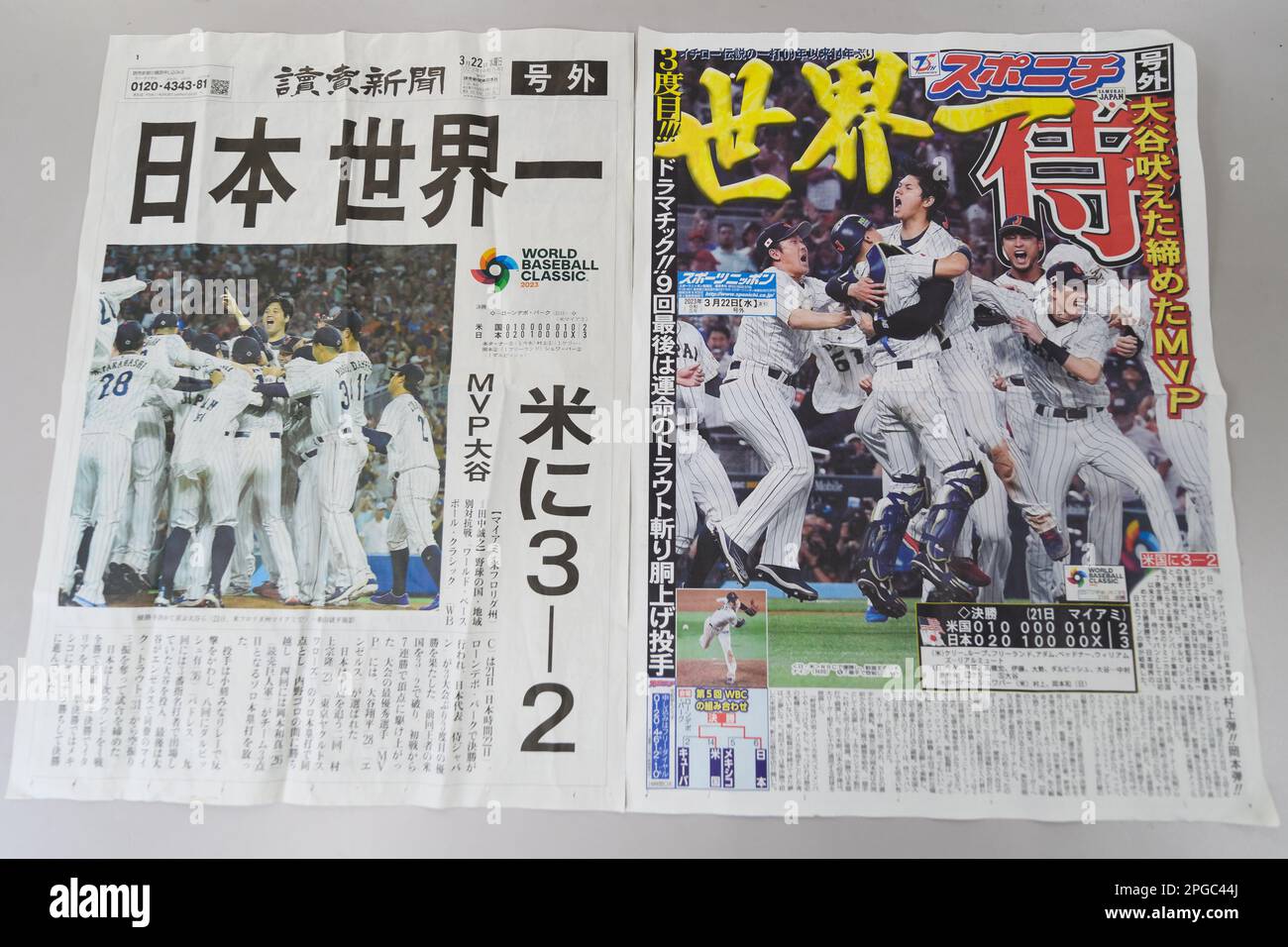 Special editions of two Japanese newspapers celebrate Team Japan's ...