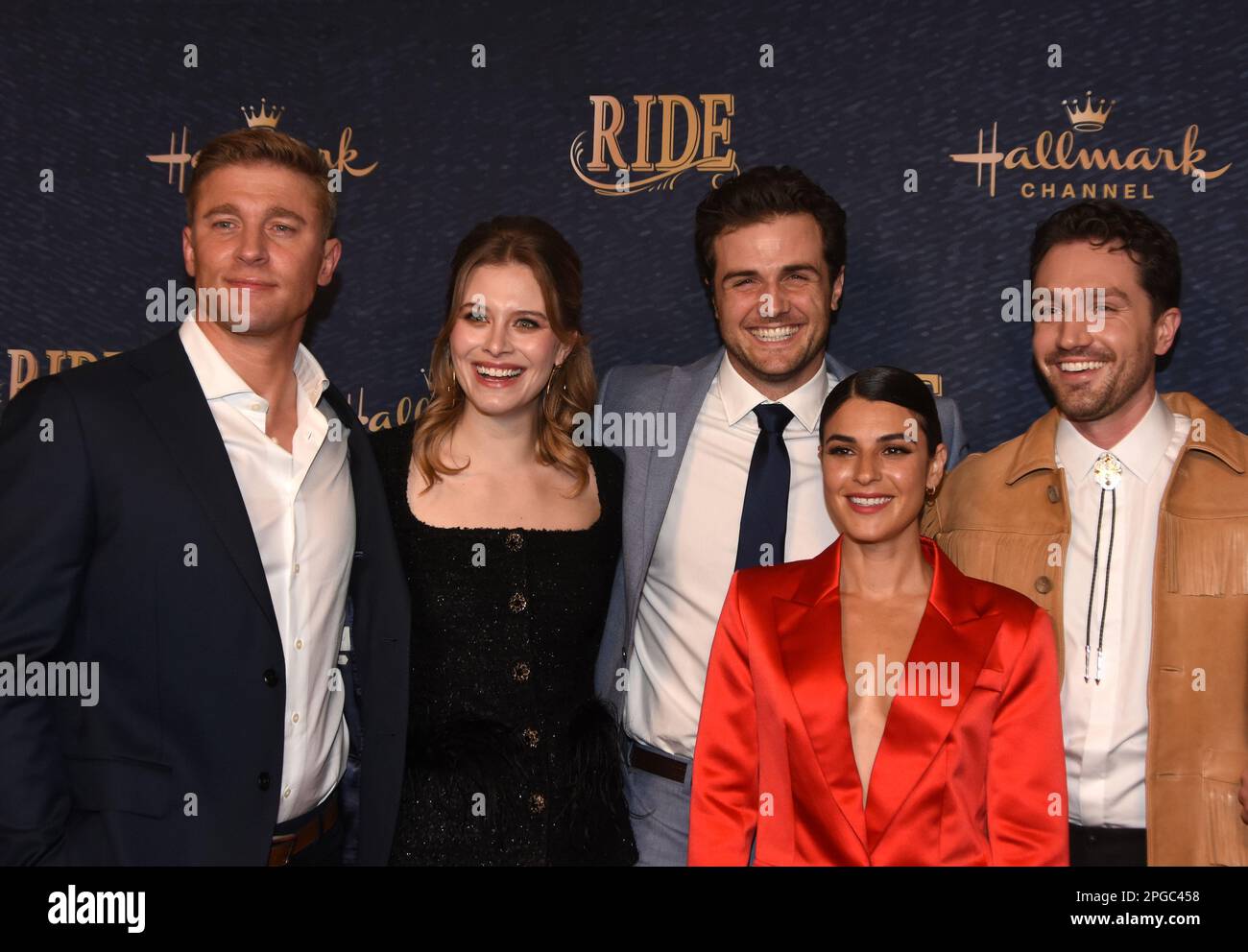 West Hollywood, California, USA 21st March 2023 (L-R) Actor Tyler Jacob ...