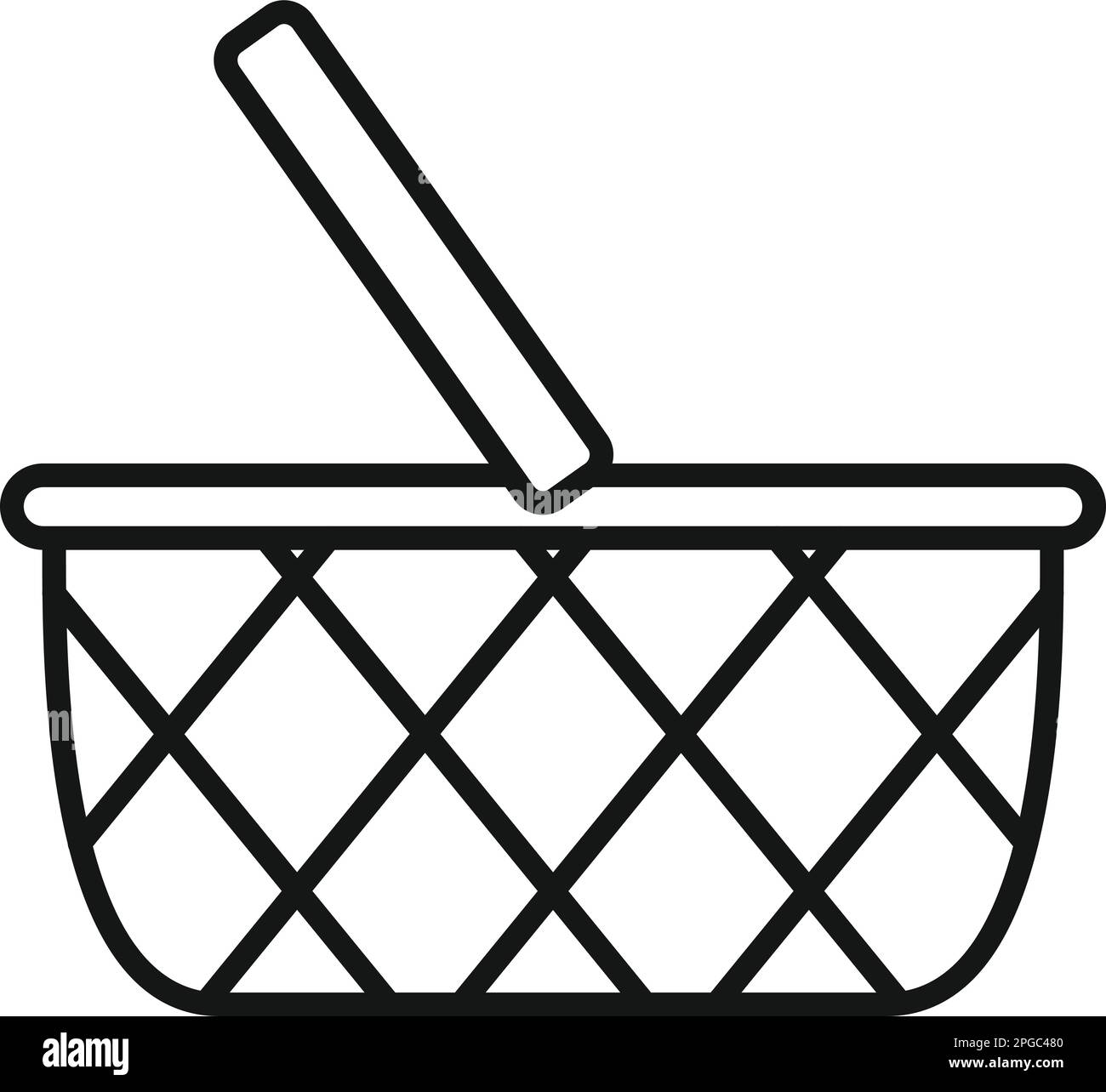 Black bamboo container Stock Vector Images - Alamy