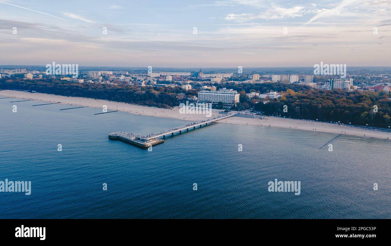 Panorama beach baltic sea kolobrzeg hi-res stock photography and images ...