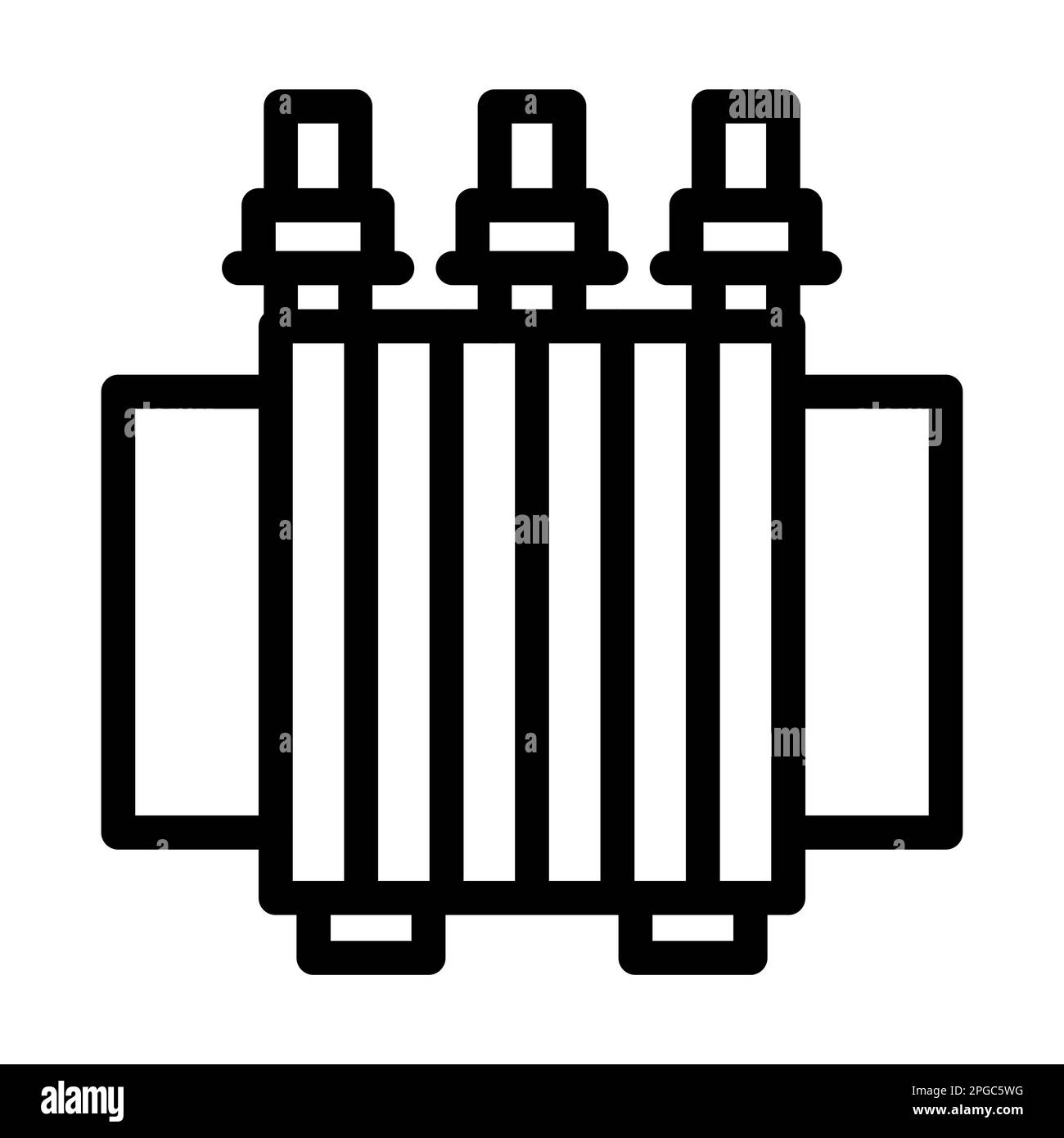 Power Transformer Vector Thick Line Icon For Personal And Commercial Use Stock Photo - Alamy
