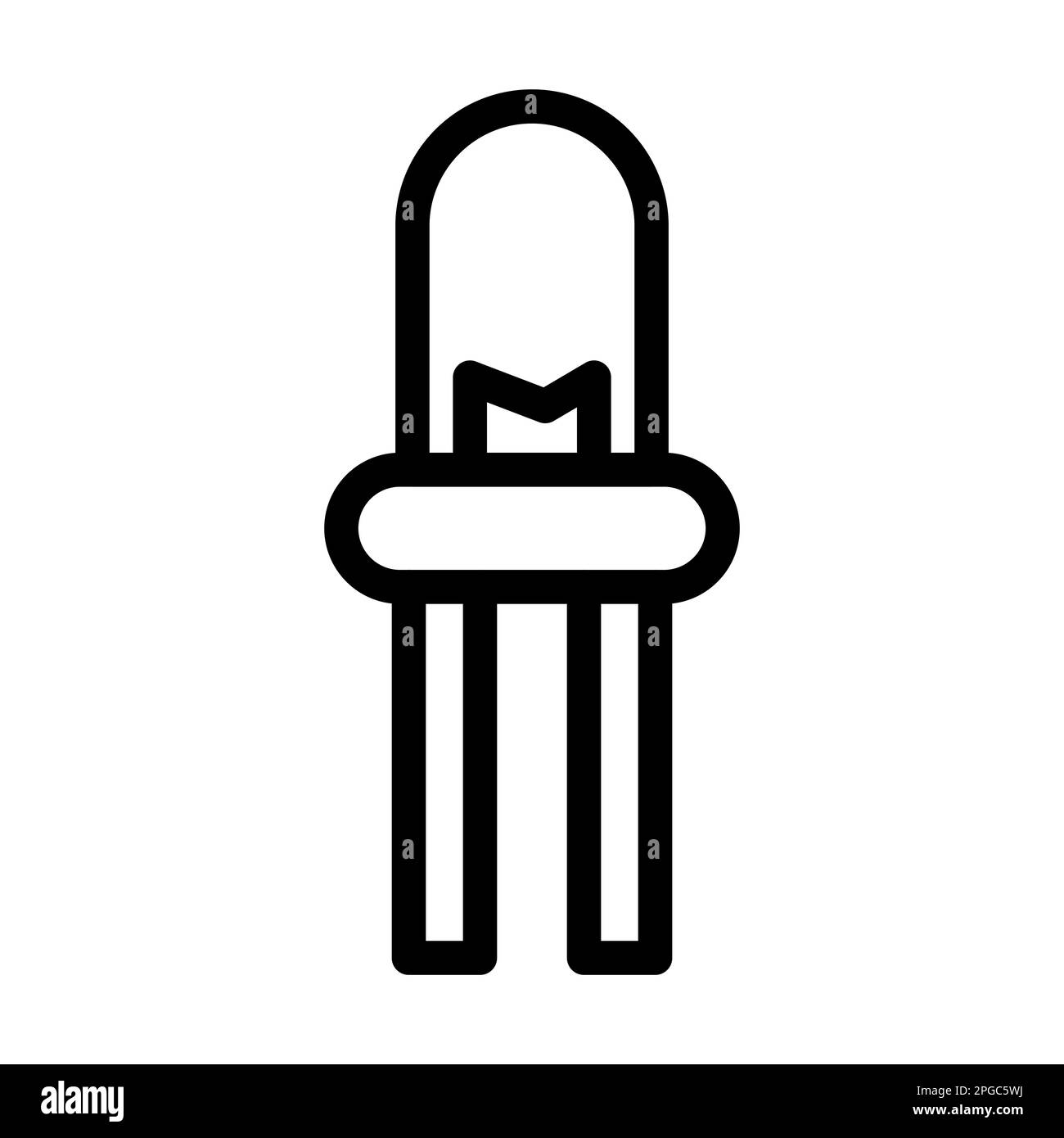 Led Vector Thick Line Icon For Personal And Commercial Use Stock Photo - Alamy