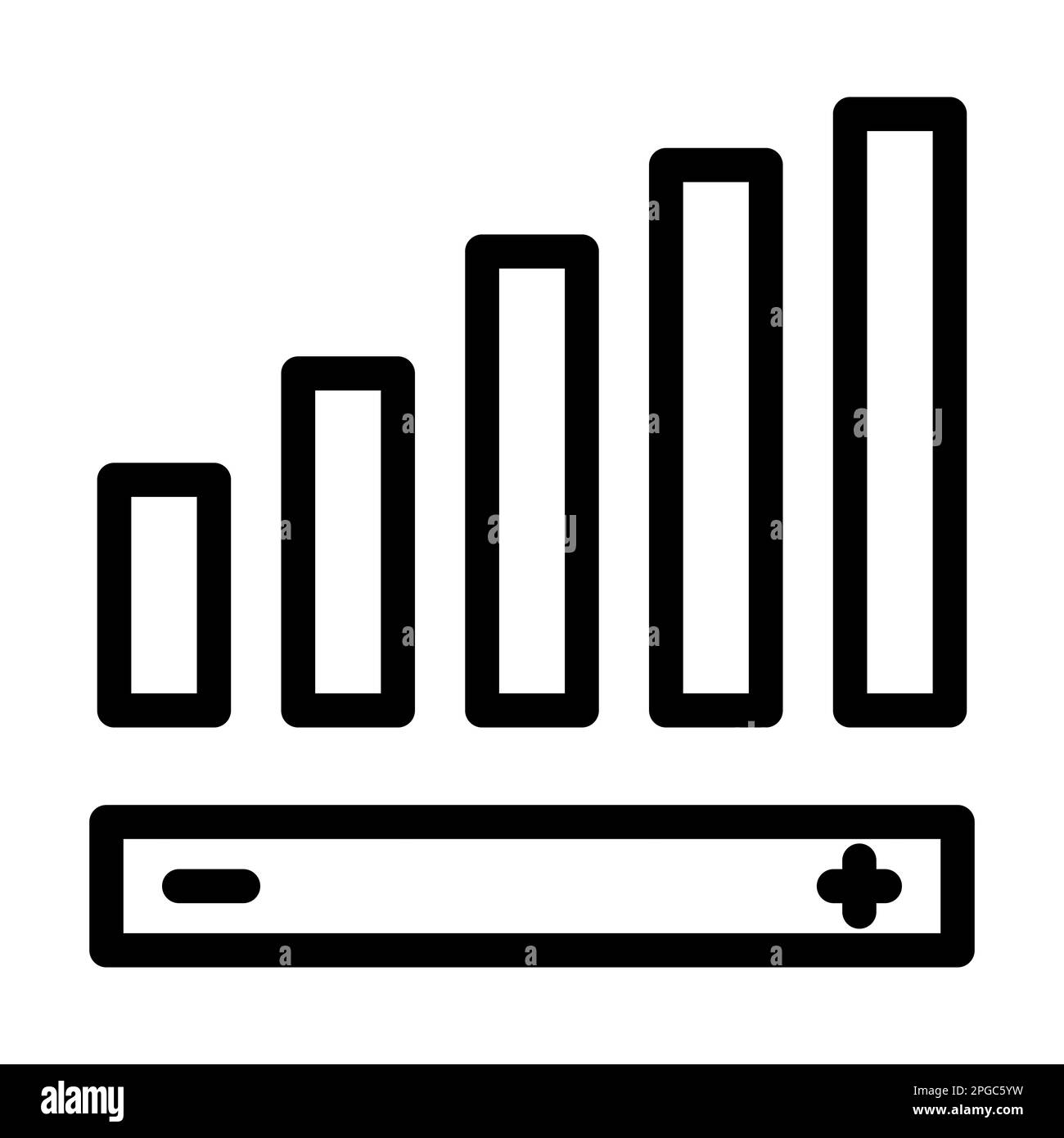 Intensity Vector Thick Line Icon For Personal And Commercial Use Stock Photo - Alamy