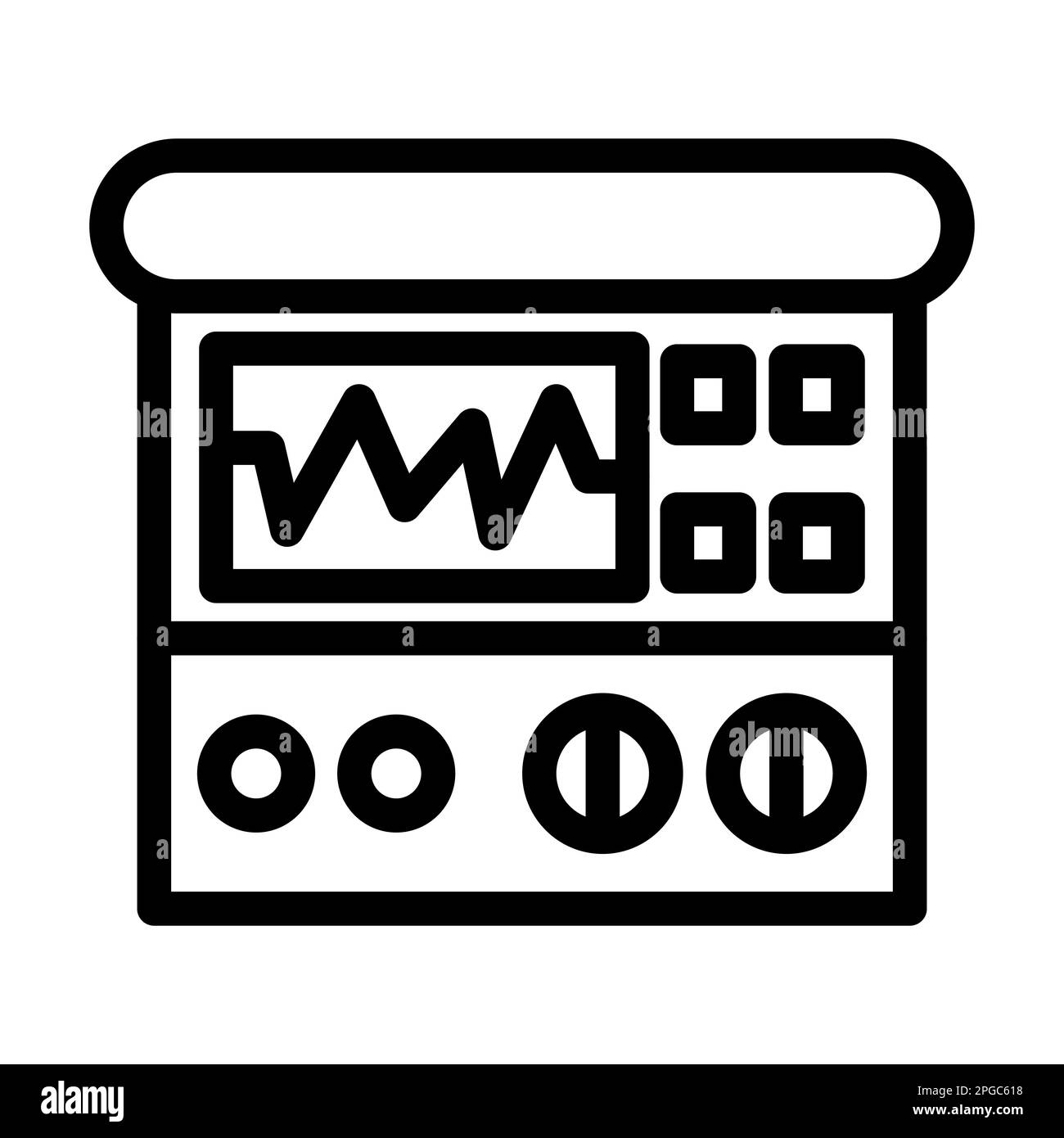 Analyzer Vector Thick Line Icon For Personal And Commercial Use Stock ...
