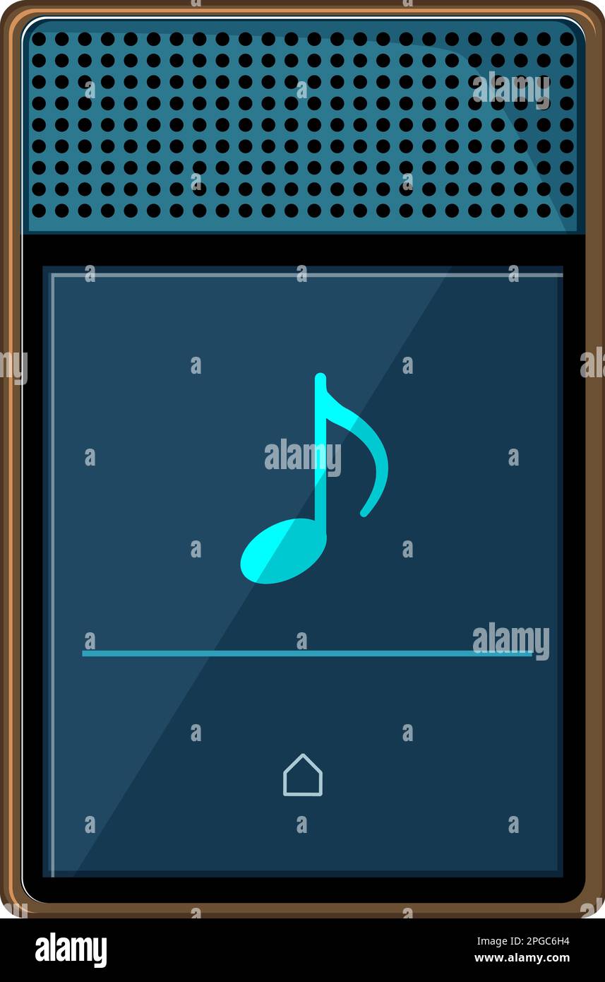 audio mp3 player cartoon vector illustration Stock Vector Image & Art ...