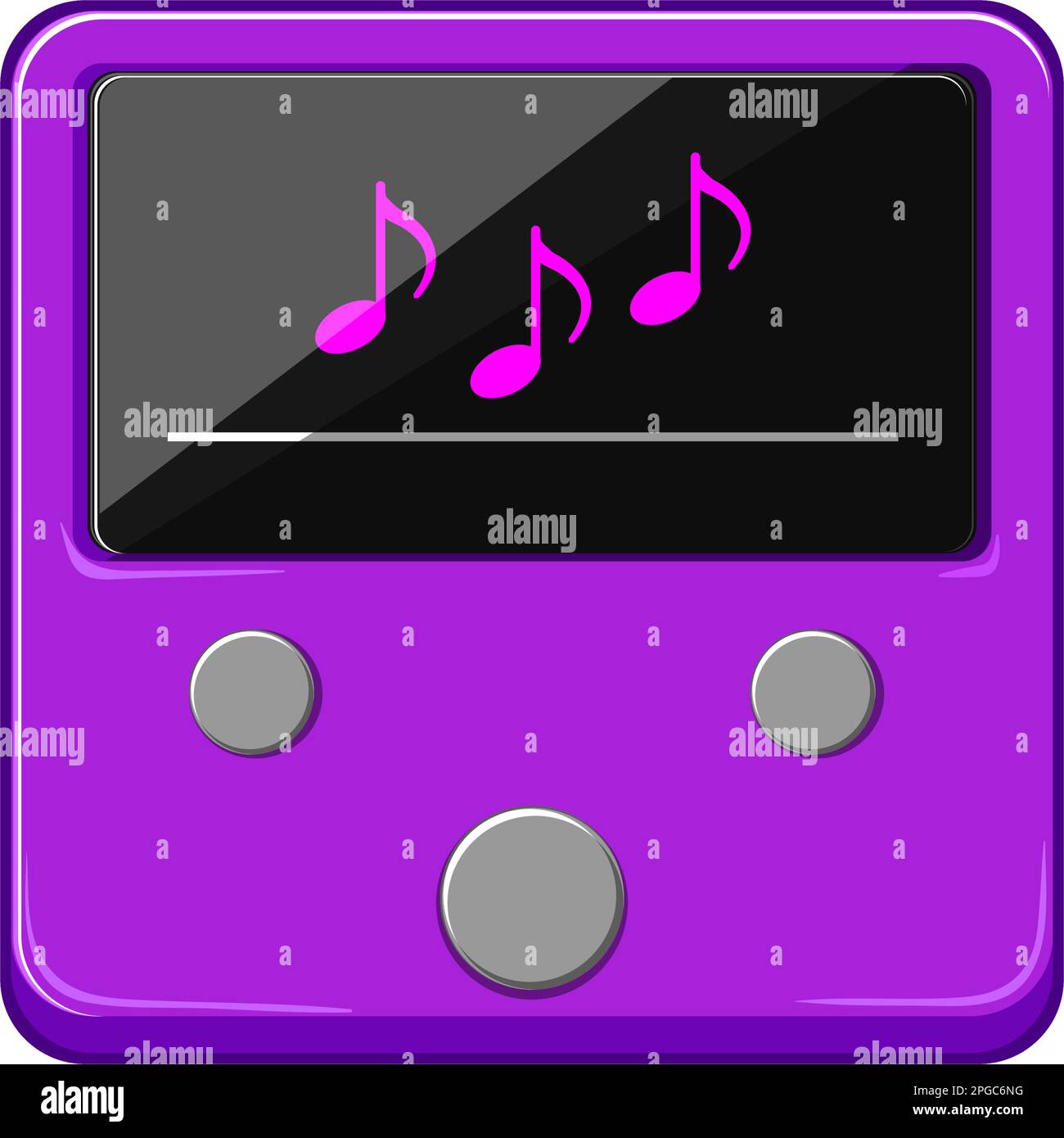 modern mp3 player cartoon vector illustration Stock Vector Image & Art ...