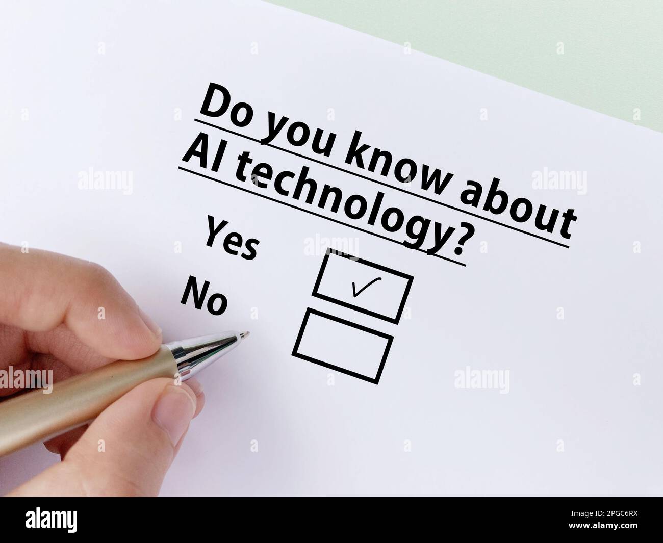 A person is answering question about artificial intelligence. He knows ...