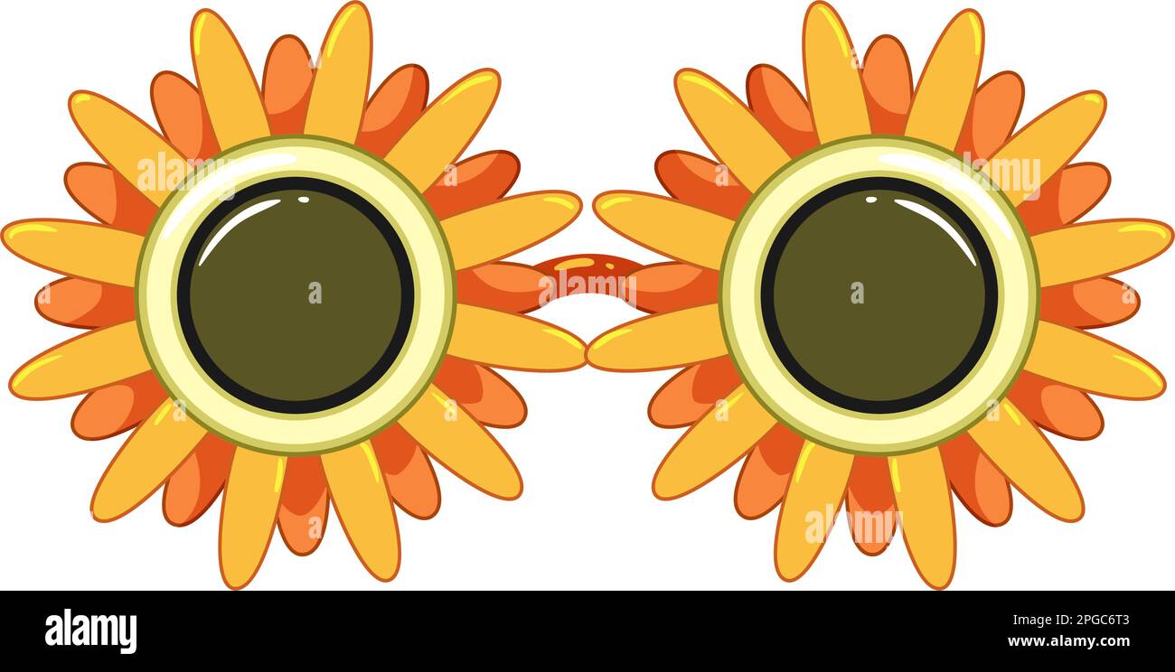 funny party glasses cartoon vector illustration Stock Vector Image ...