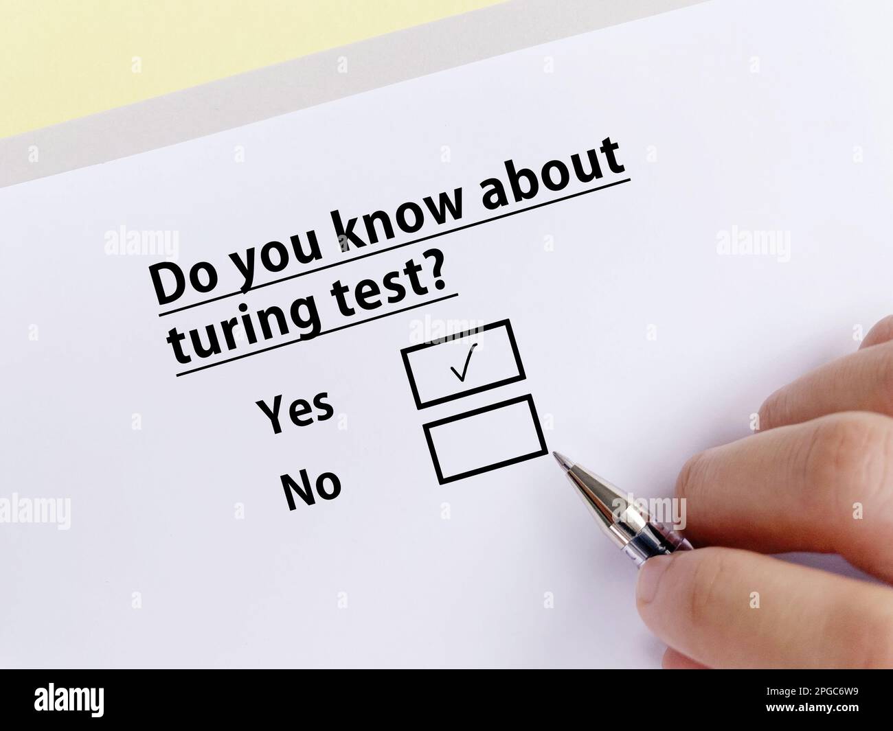 Ai turing test hi-res stock photography and images - Alamy