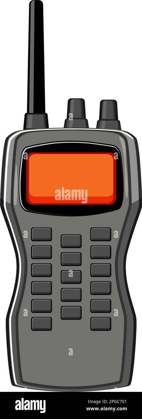 talkle radio transceiver cartoon vector illustration Stock Vector Image ...