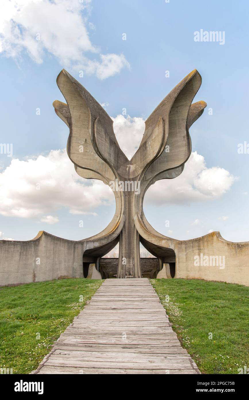 Jasenovac concentration camp monument, hi-res stock photography and ...