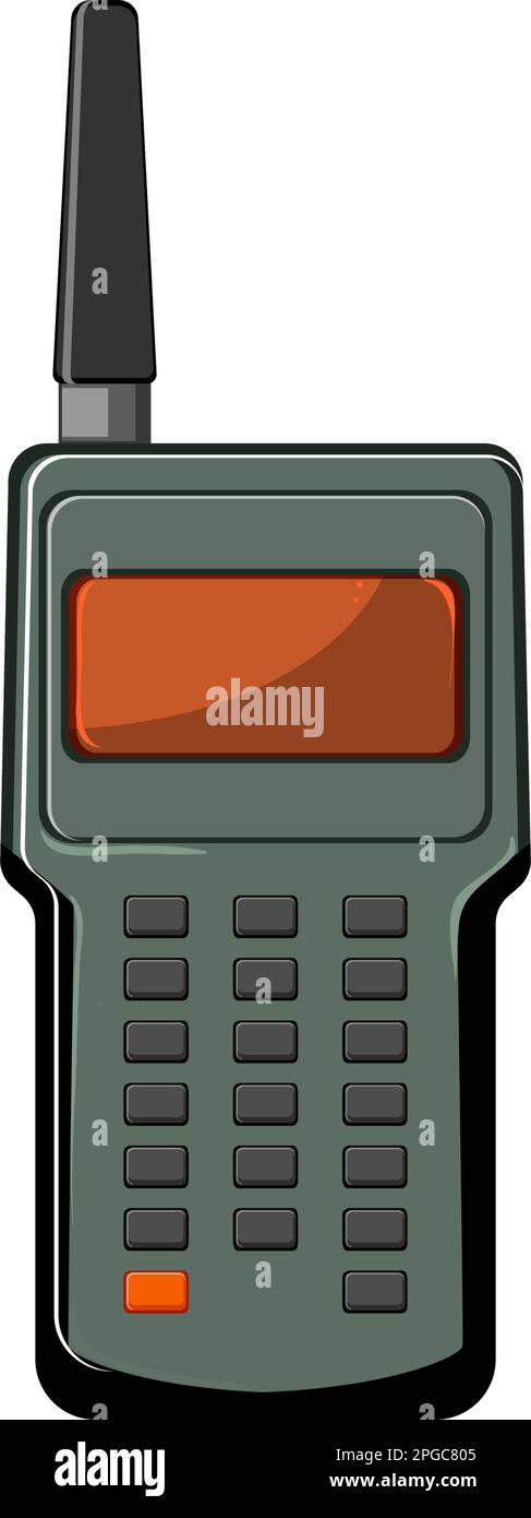 wireless radio transceiver cartoon vector illustration Stock Vector ...