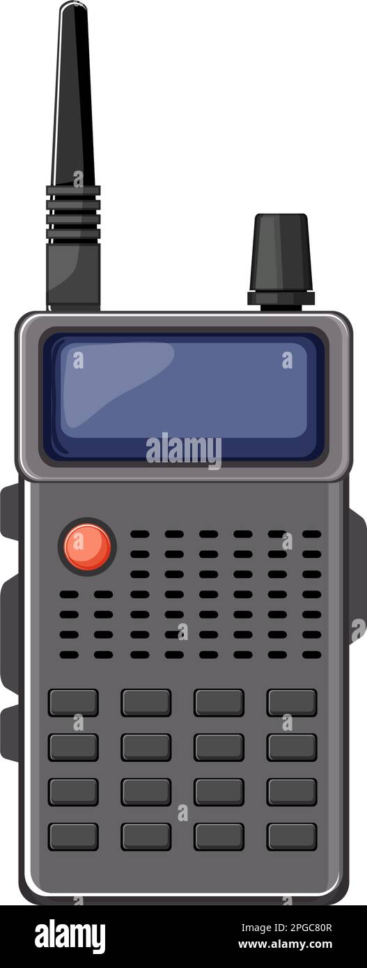 technology radio transceiver cartoon vector illustration Stock Vector ...