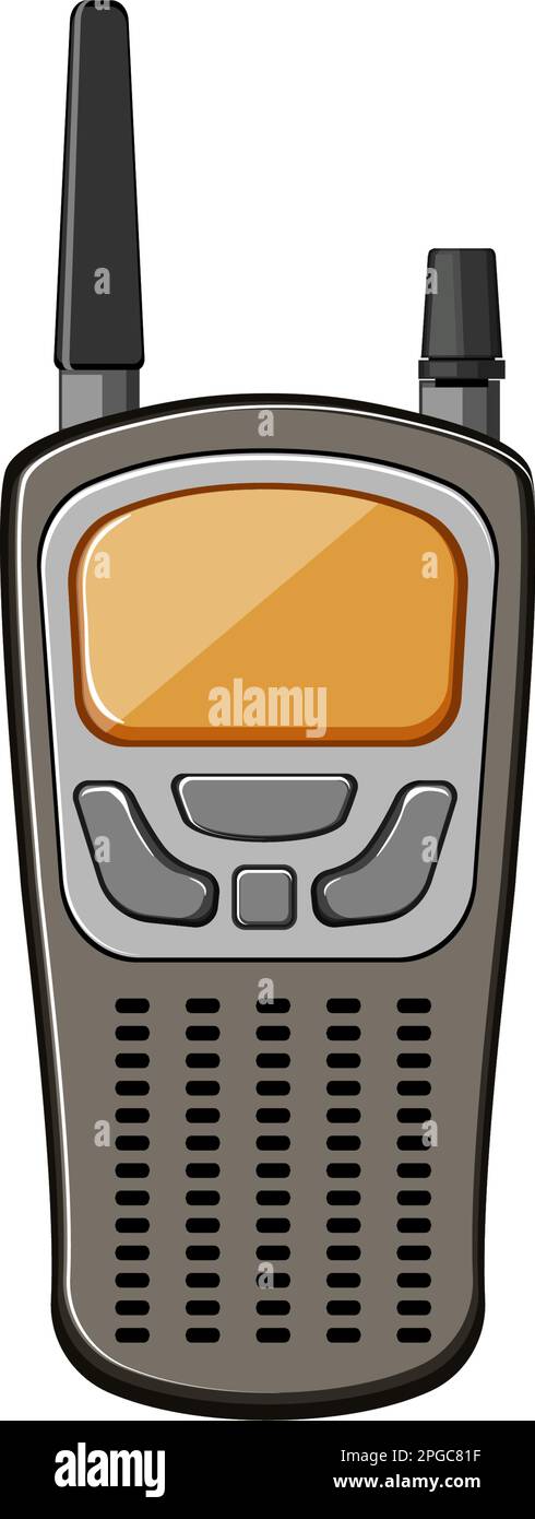 wave radio transceiver cartoon vector illustration Stock Vector Image ...