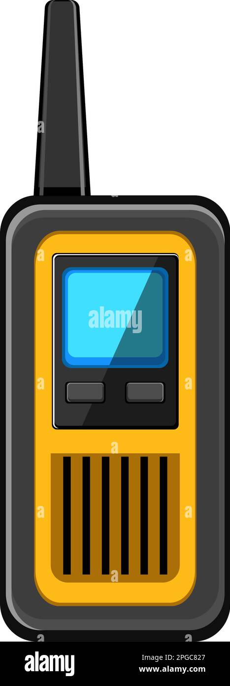radio walkie talkie cartoon vector illustration Stock Vector Image ...