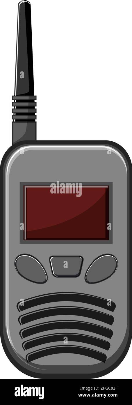 transmitter walkie talkie cartoon vector illustration Stock Vector ...