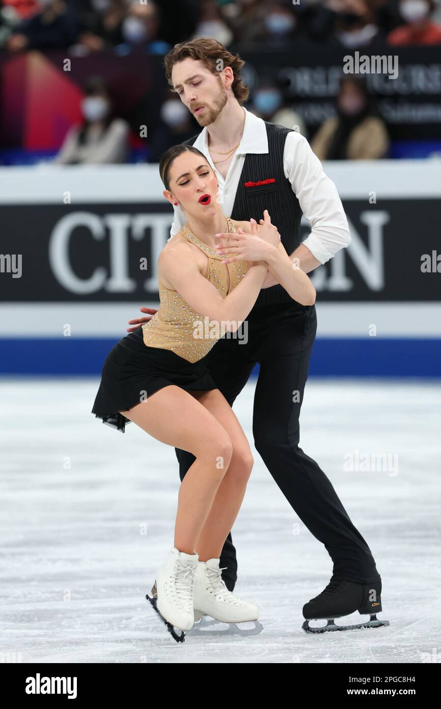 Saitama, Japan. 22nd Mar, 2023. Sara Conti & Niccolo Macii (ITA) Figure ...