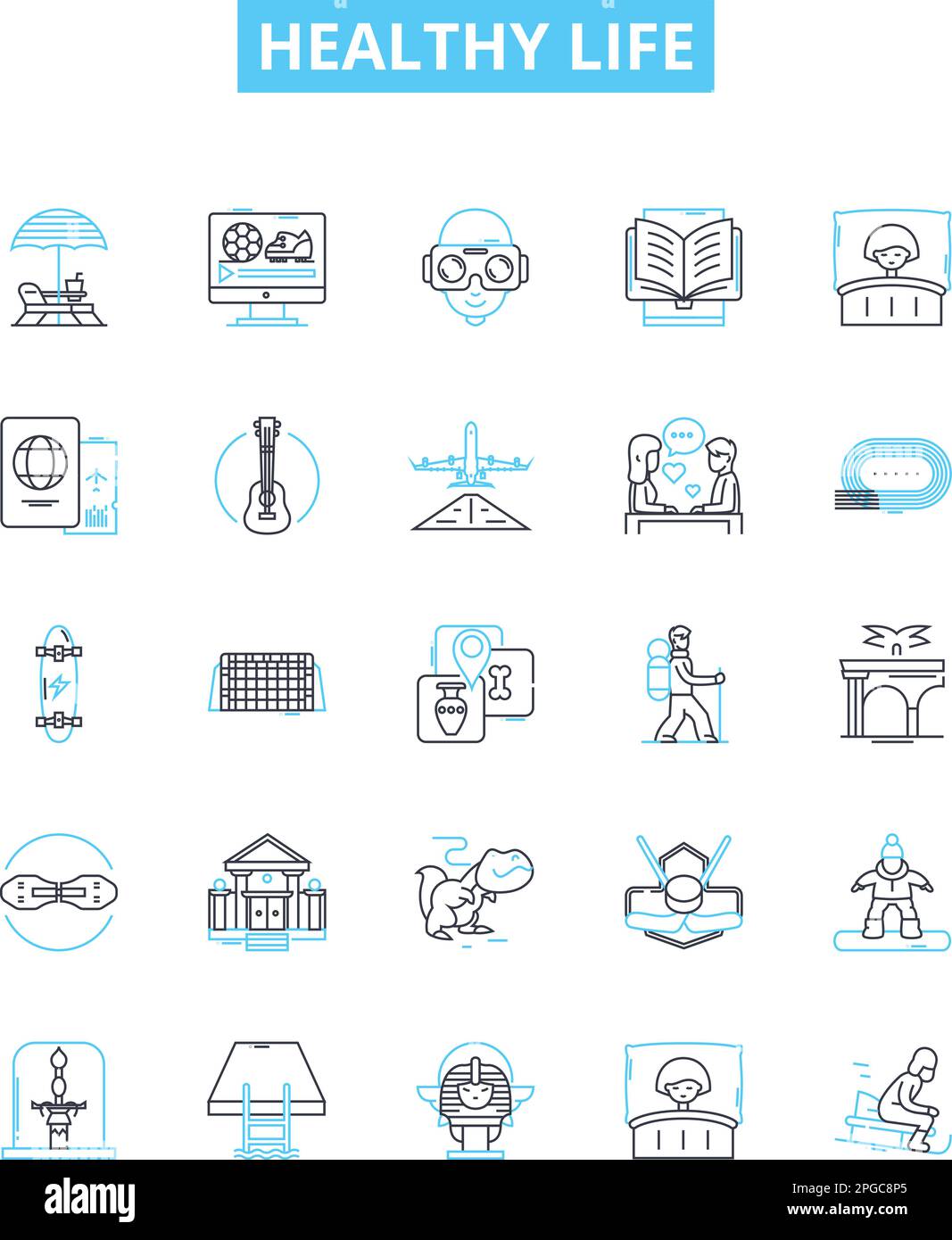 Healthy life vector line icons set. Wellness, Exercise, Nutrition ...