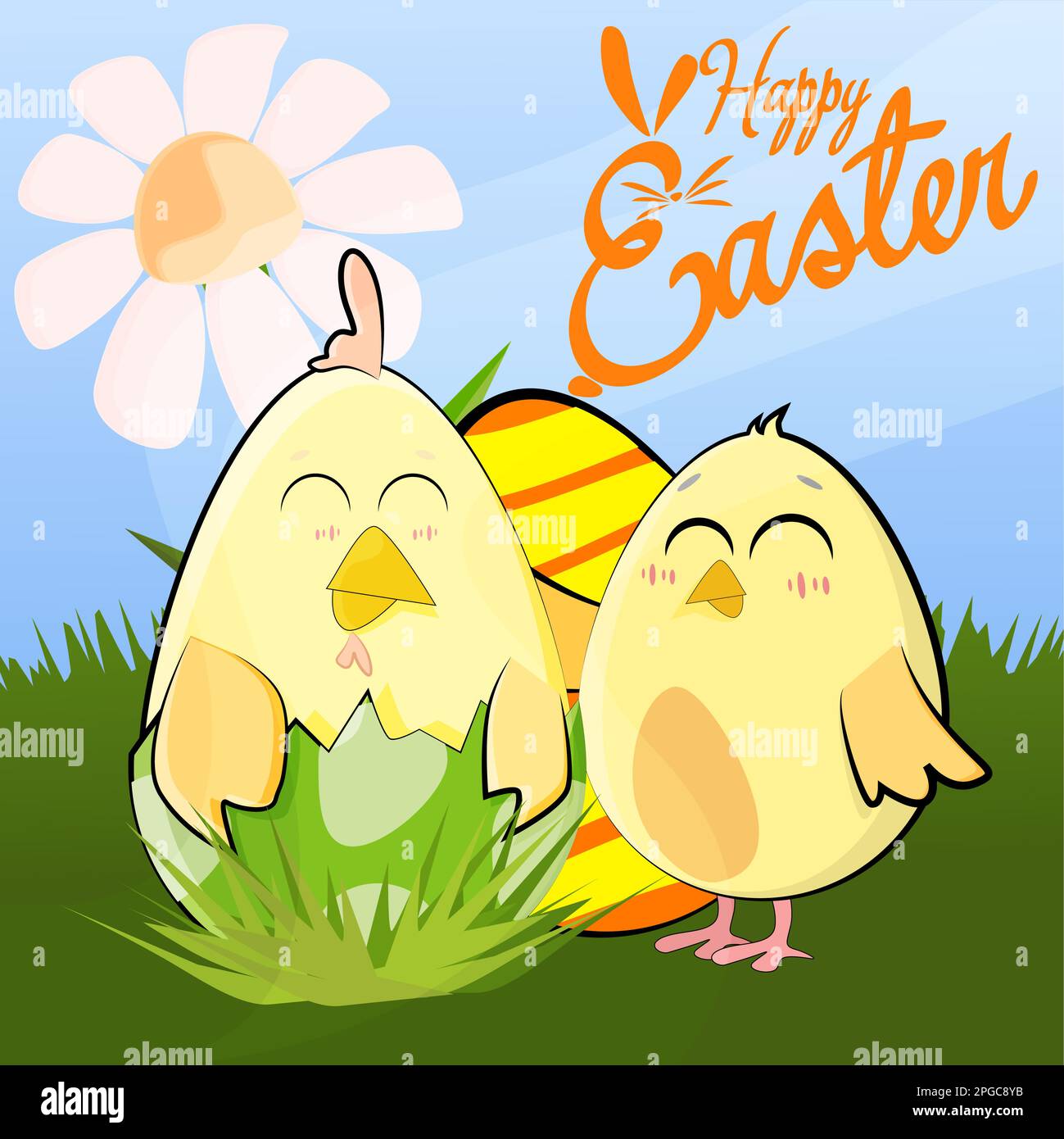 White chicks poster Stock Vector Images - Alamy