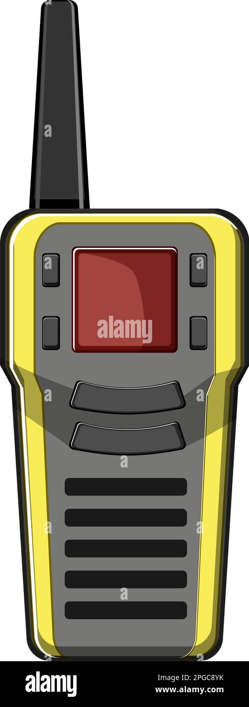 technology walkie talkie cartoon vector illustration Stock Vector Image ...
