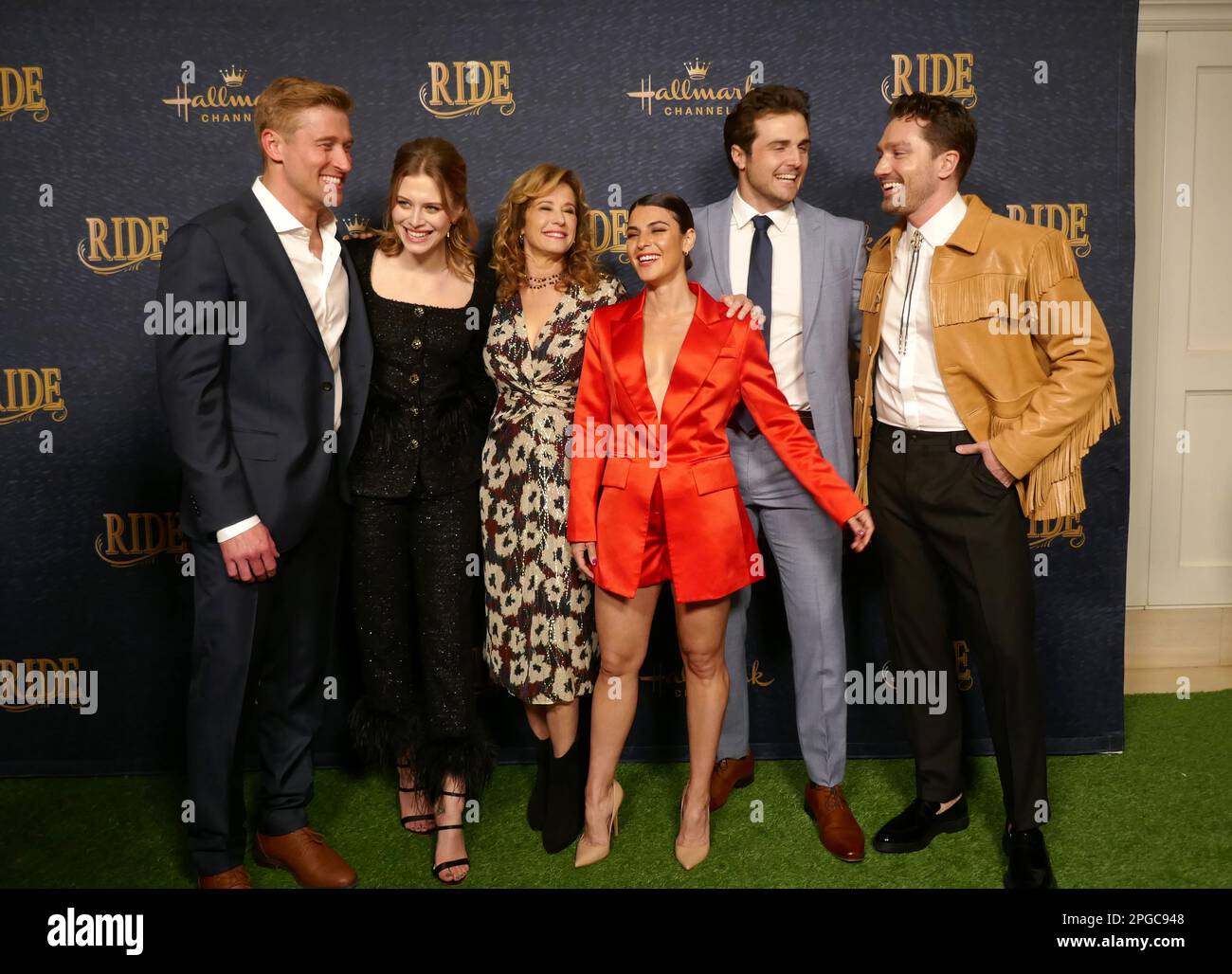 West Hollywood, California, USA 21st March 2023 (L-R) Actor Tyler Jacob ...