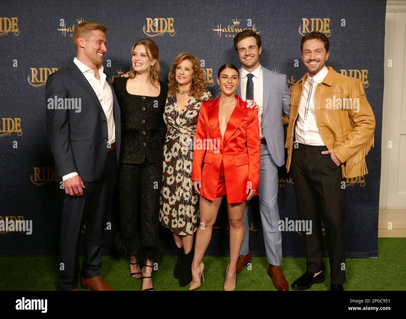 West Hollywood, California, USA 21st March 2023 (L-R) Actor Tyler Jacob ...