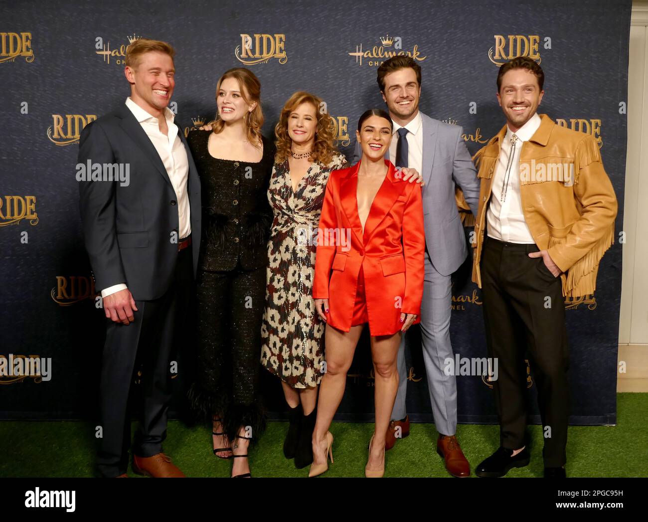 West Hollywood, California, USA 21st March 2023 (L-R) Actor Tyler Jacob ...