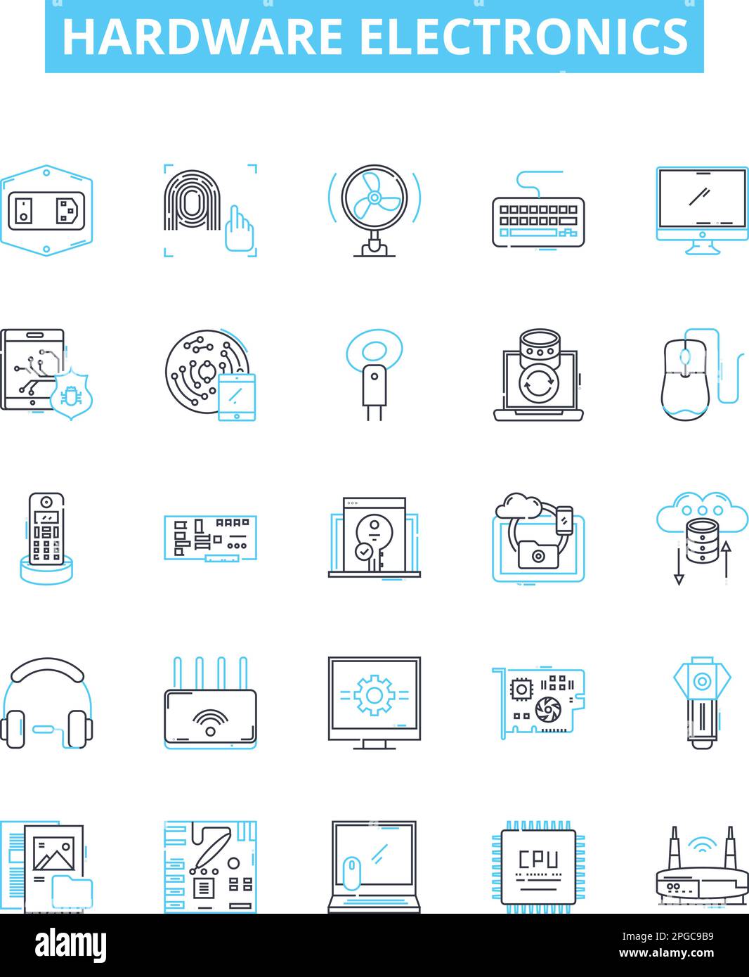 Electronics processors Stock Vector Images - Alamy