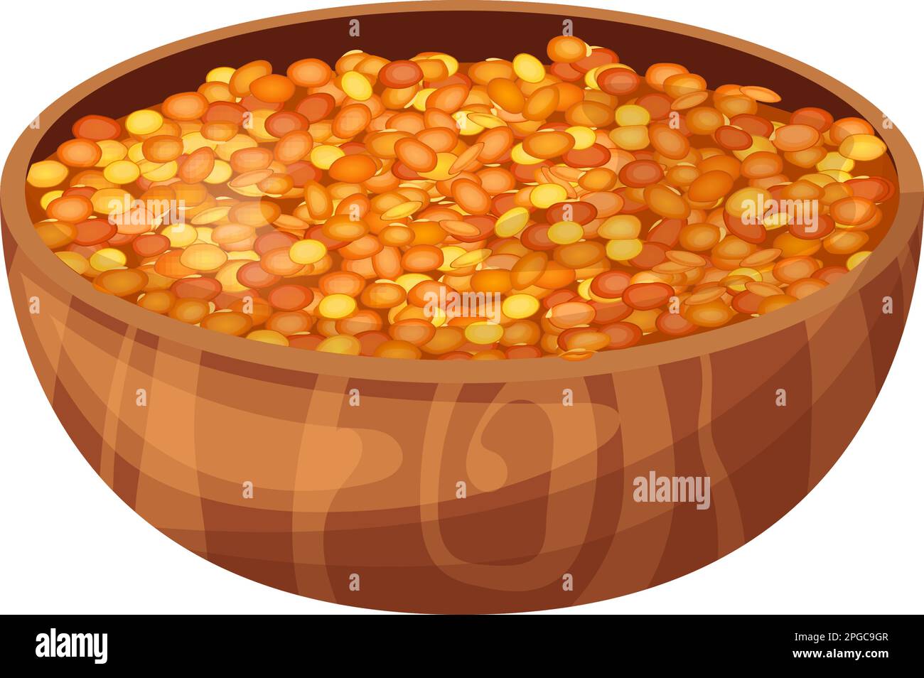 lentil food cartoon vector illustration Stock Vector Image & Art - Alamy