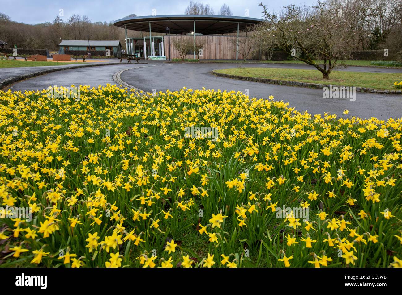 The entrance to The National Botanic Garden of Wales is dedicated to ...