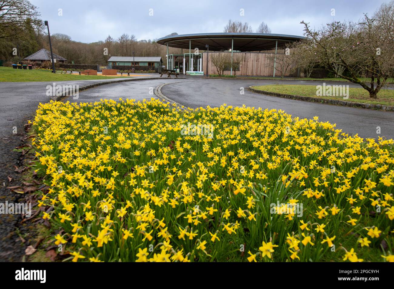 The entrance to The National Botanic Garden of Wales is dedicated to ...